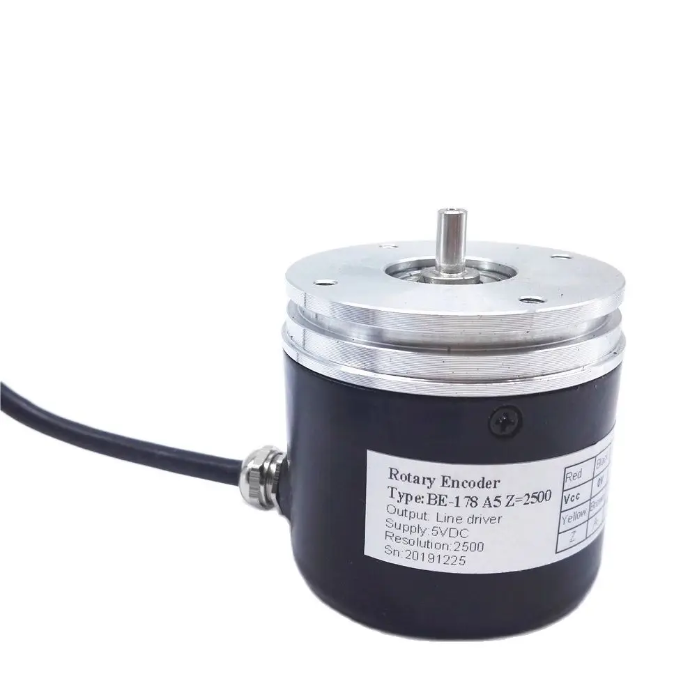 New-Photoelectric-Rotary-Encoder-BE-178-A5-2500-Pulse-5mm-Shaft-Line ...