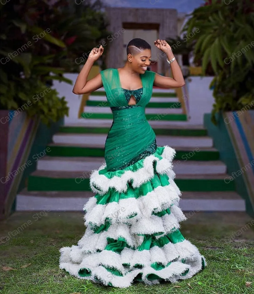 Kelly Green Party Dress