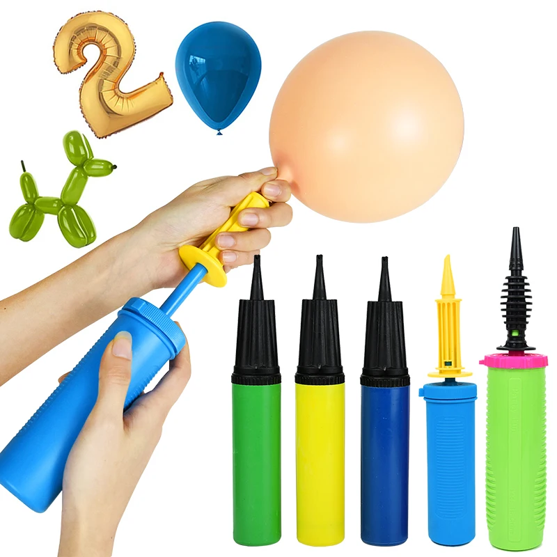 Balloon-Pump-Latex-Foil-Balloon-Inflator-Portable-Hand-Push-Air-Pump ...