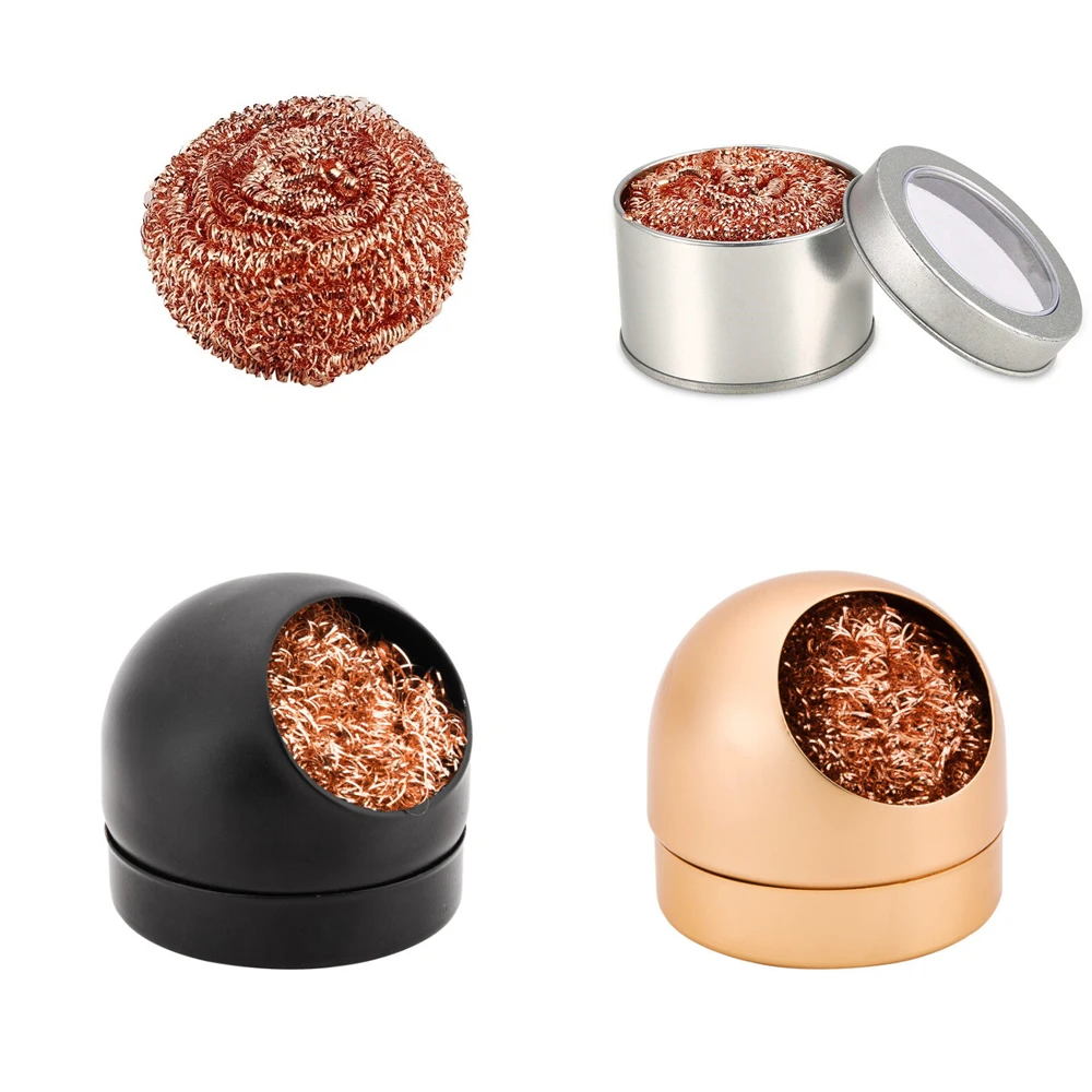 Iron Tip Cleaning Ball Soldering Copper Wire Clean - Cleaning ...