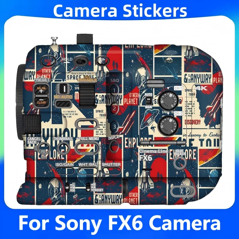 FX6 Movie Camera Camcorder Sticker Protective Film for Sony ILME-FX6 ...