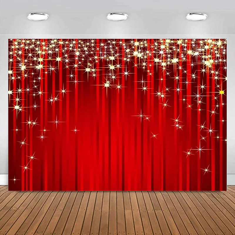 Red-Curtain-Photography-Backdrops-Glitter-Carpet-Stage-Background ...