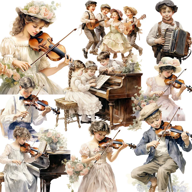 Violin-boys-and-girls-Stickers-Crafts-And-Scrapbooking-stickers-kids ...