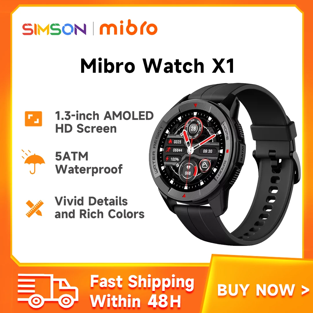 Mibro-X1-Smartwatch-Men-Women-Amoled-Screen-5-ATM-Waterproof-Support ...