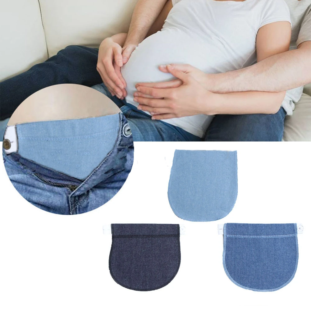 Maternity Waistband Elastic Extender Soft Pants Belt Extension Buckle ...