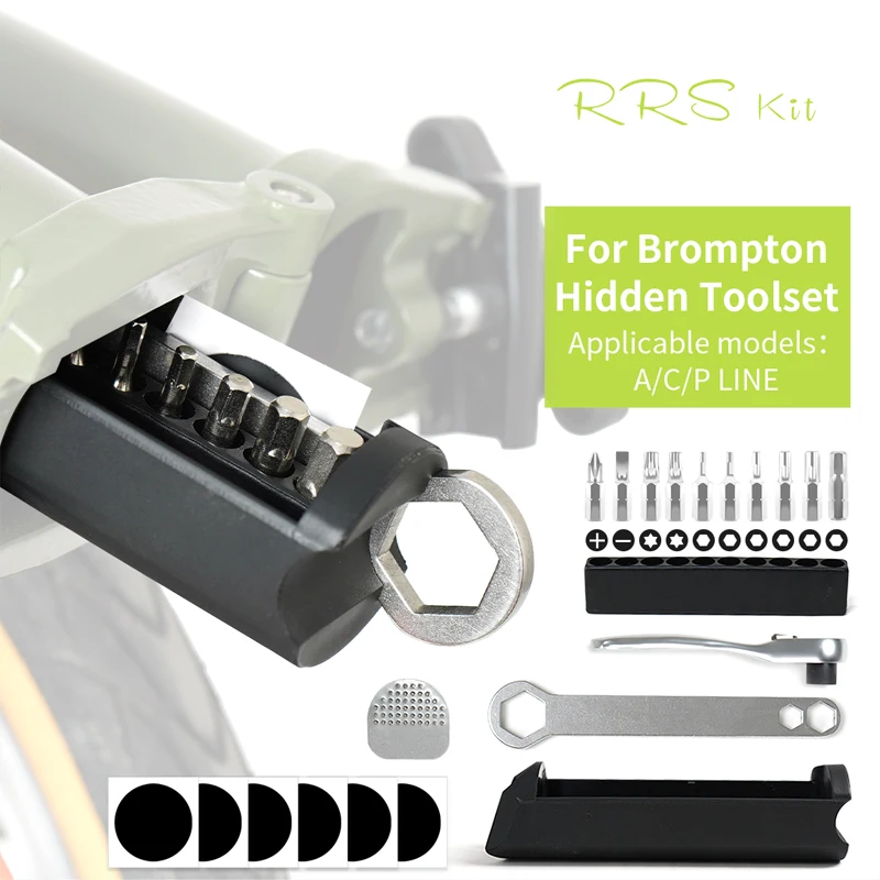 Hidden-Tool-Box-For-Brompton-Accessories-magnet-Frame-Inner-Storage-Bag ...