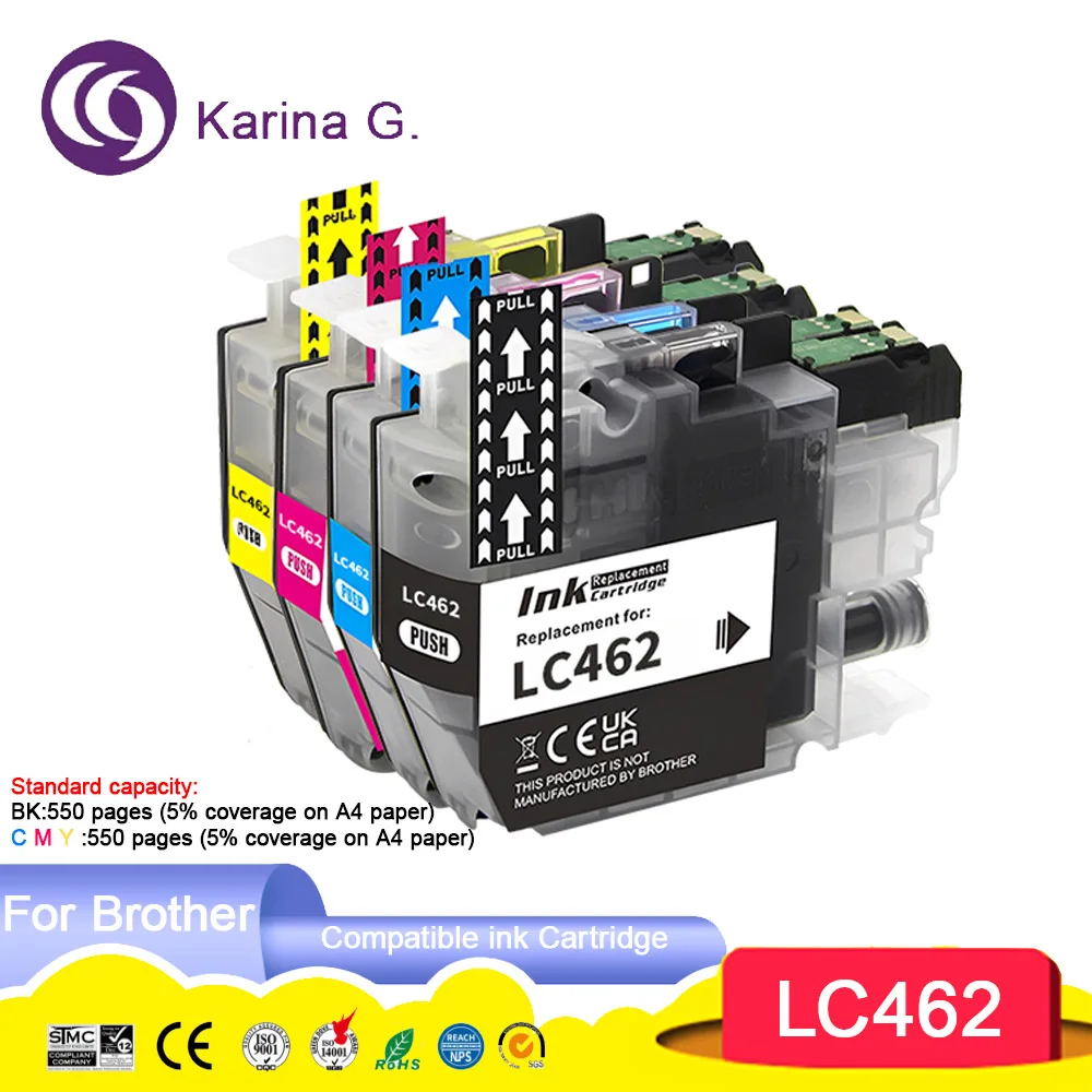 Standard-capacity-LC462-LC-462Premium-Color-Compatible-Printer-Ink ...