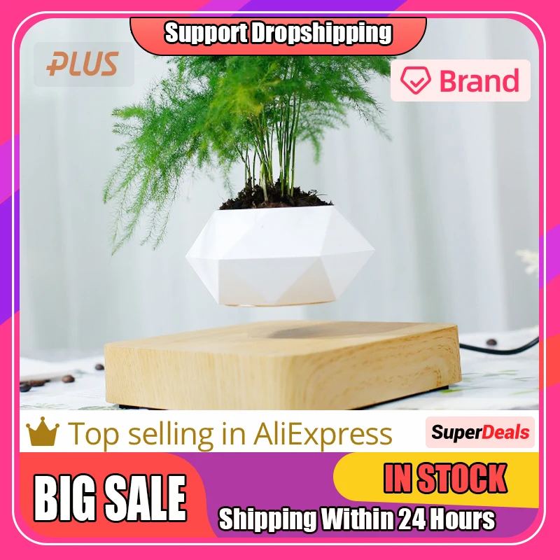 Levitating-Air-Bonsai-Pot-Rotation-Flower-Pot-Planters-Magnetic ...