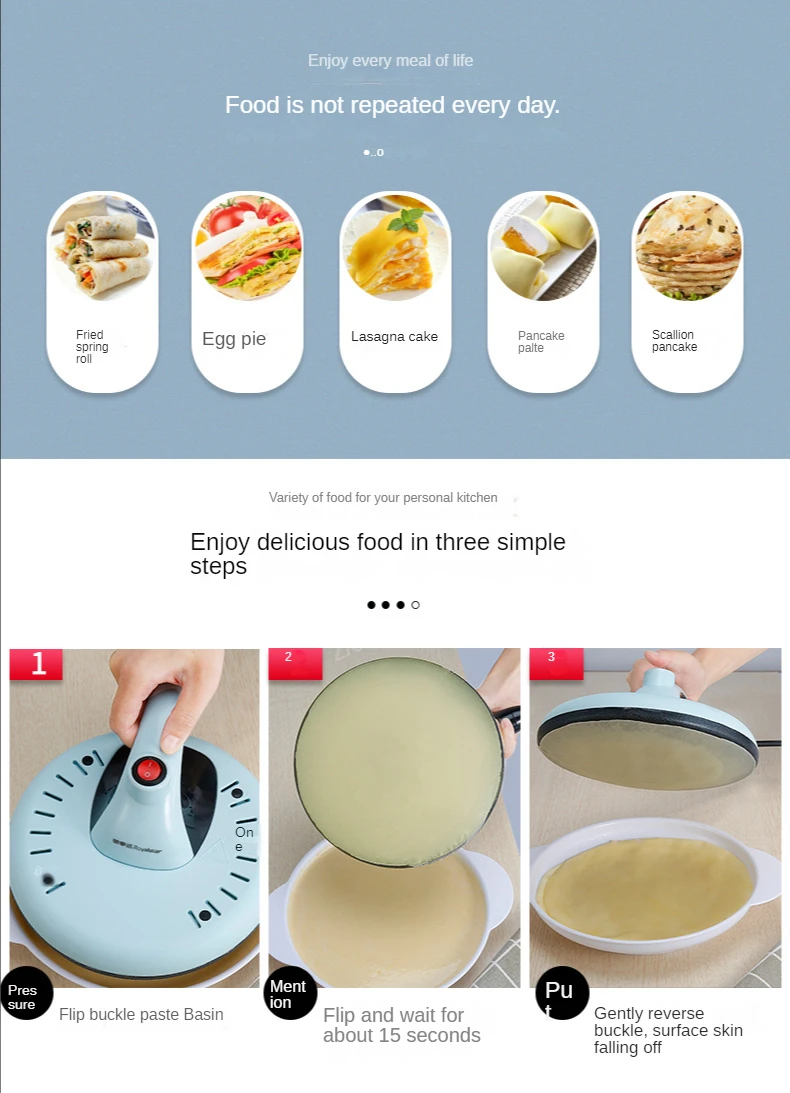 Gaufrier,Crêpière électrique antiarina avec batteur à œufs,machine à ...