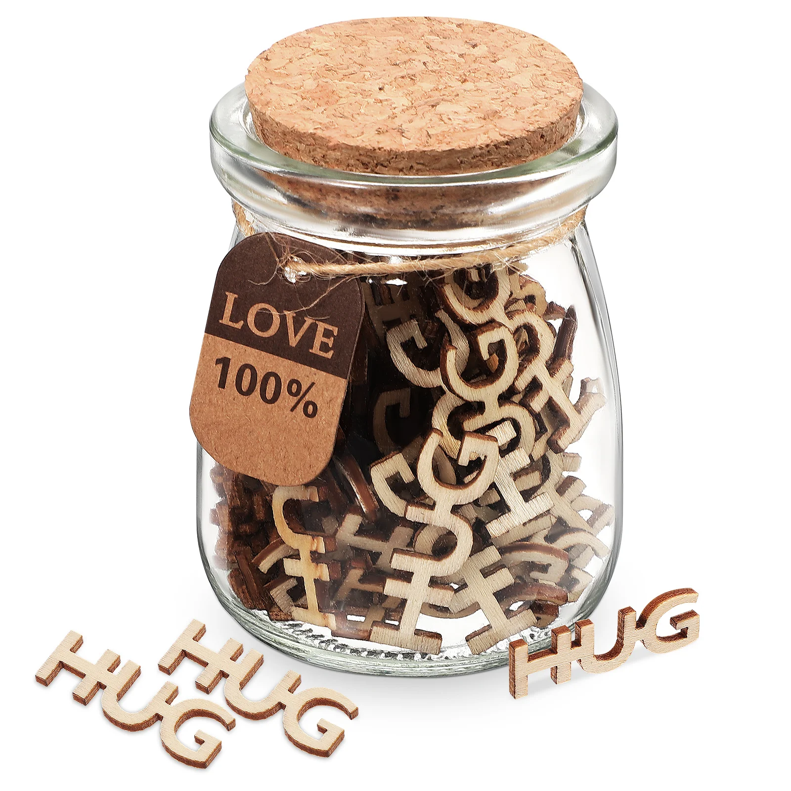 Gift-1-Letter-Funny-Hugs-In-A-Jar-To-Give-Wood-Chips-Engagement-Gifts ...
