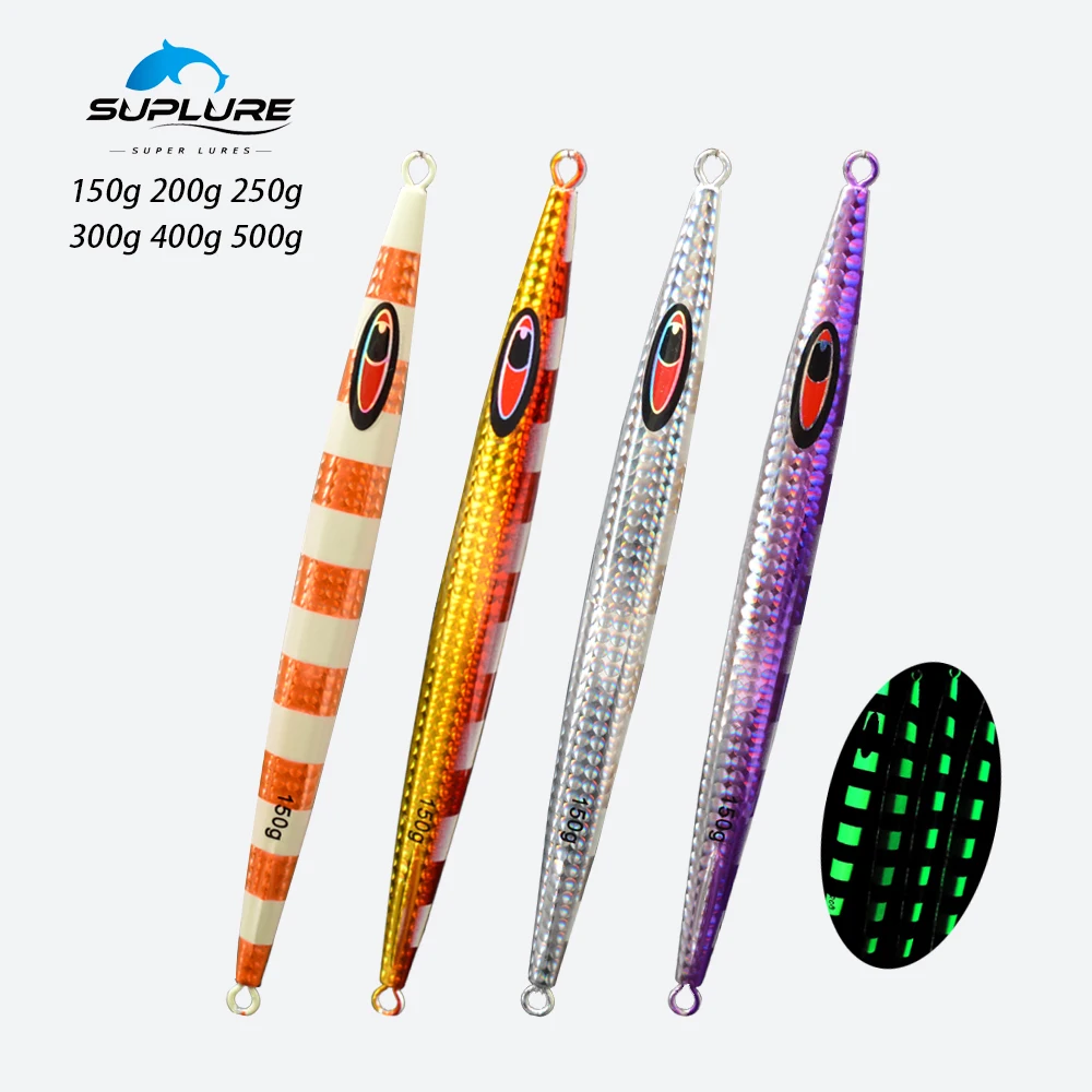 Super Lures 150g-500g Fast Sinking Jigging Fishing Lure Laser Paper ...