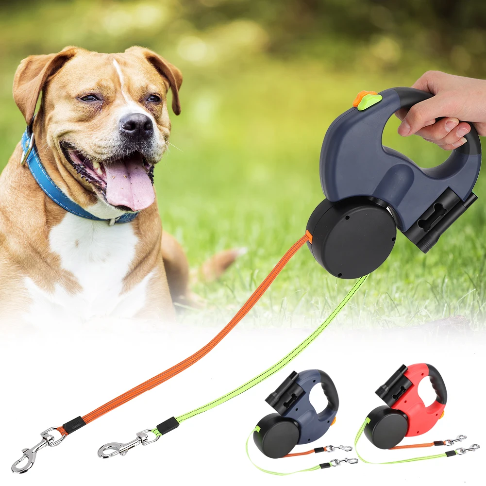 LED Traction Rope Pet Walking Automatic Extendable Flexible Dog Cat ...