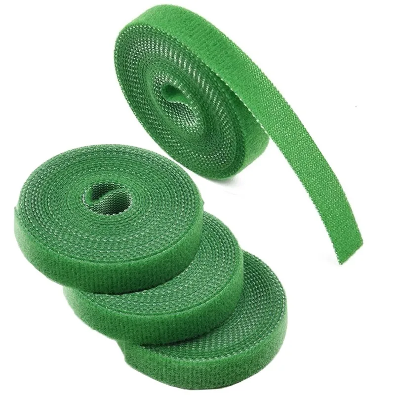Green-Garden-Wrap-Plant-Tie-Nylon-Plant-Bandage-Garden-Hook-and-Loop ...