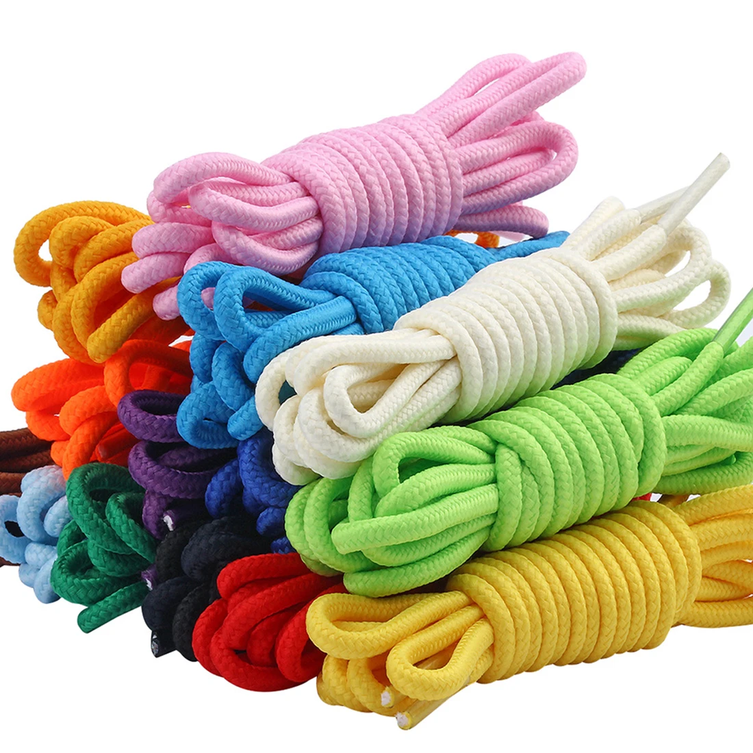 100cm/150cm Long of Round Shoelaces Shoe Strings Shoe Laces Cord Ropes ...