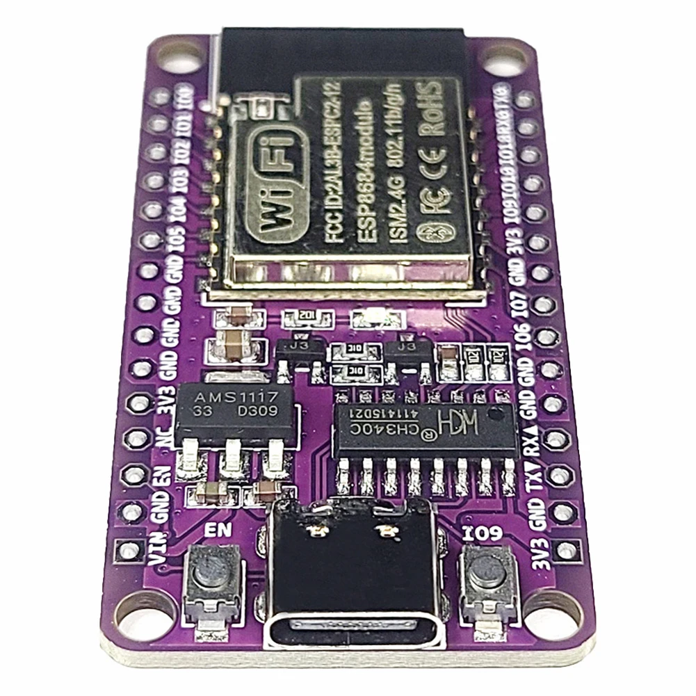Esp8684 Development Board Ch340 Wifi Bt Dual Core Module Type C Usb Esp32 C2 Espc2 12