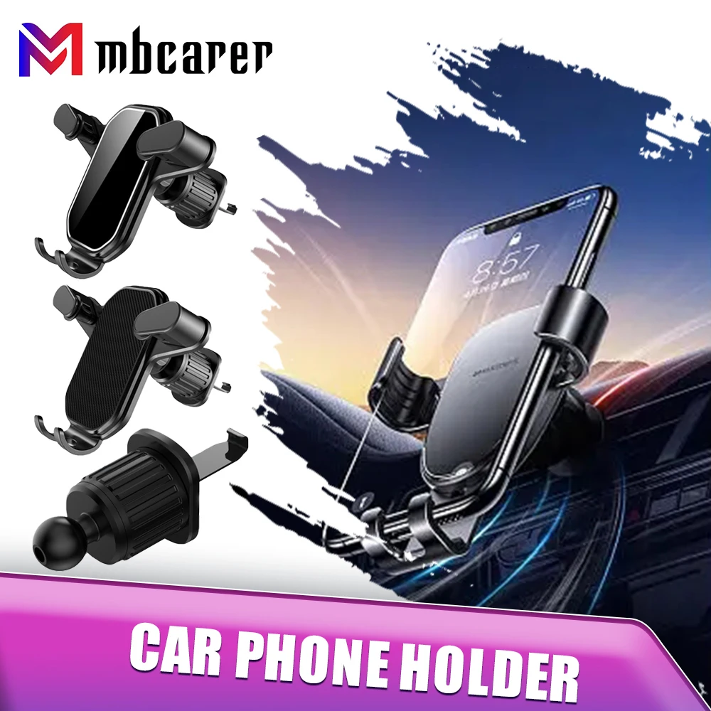 Gravity Car Phone Holder 360° Rotation Car Air Vent Extension Clip Mount Mobile Phone Stand Gps ...