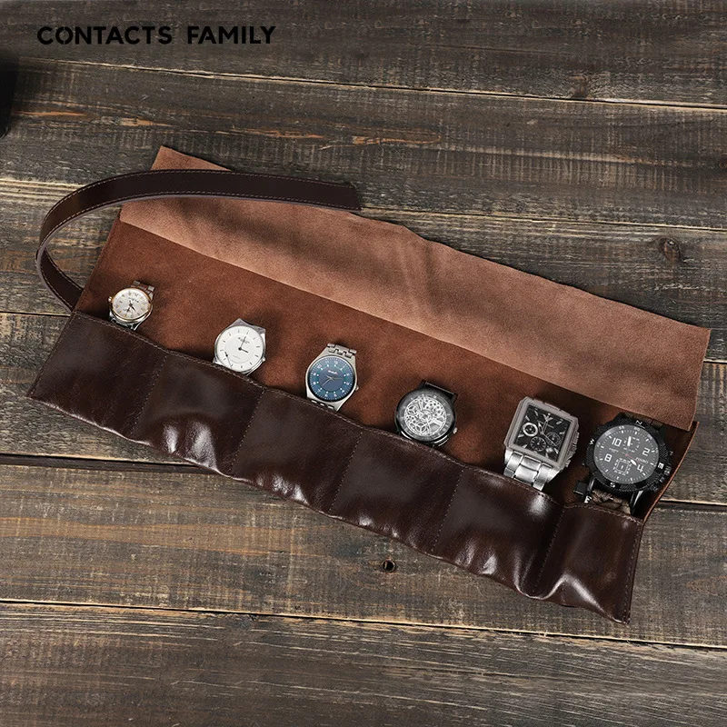 Leather-Watch-Box-Organizer-for-Men-Travel-Storage-Bag-Luxury-Retro-Oil ...