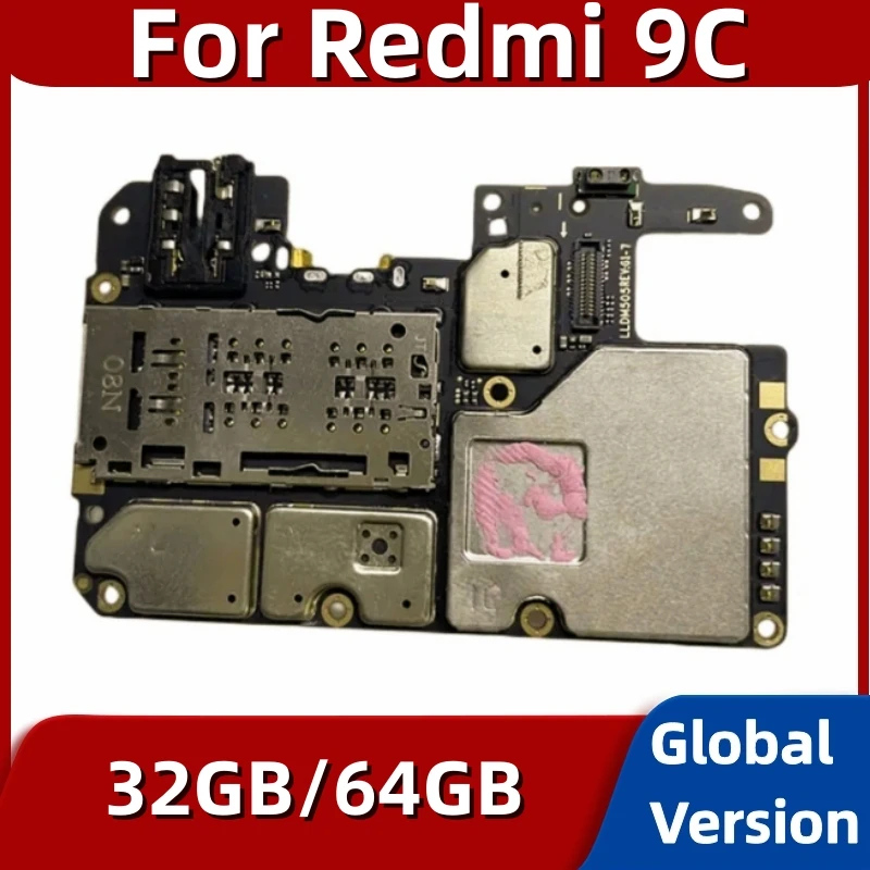 Placa base reemplazada para Xiaomi Redmi 9C, placa lógica con Chips ...