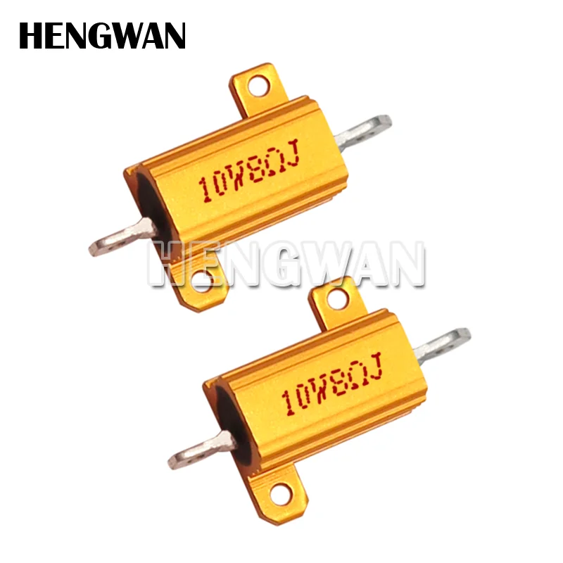 1PC 10W 25W Aluminum Power Metal Shell Case Wirewound Resistor 0.01 ...