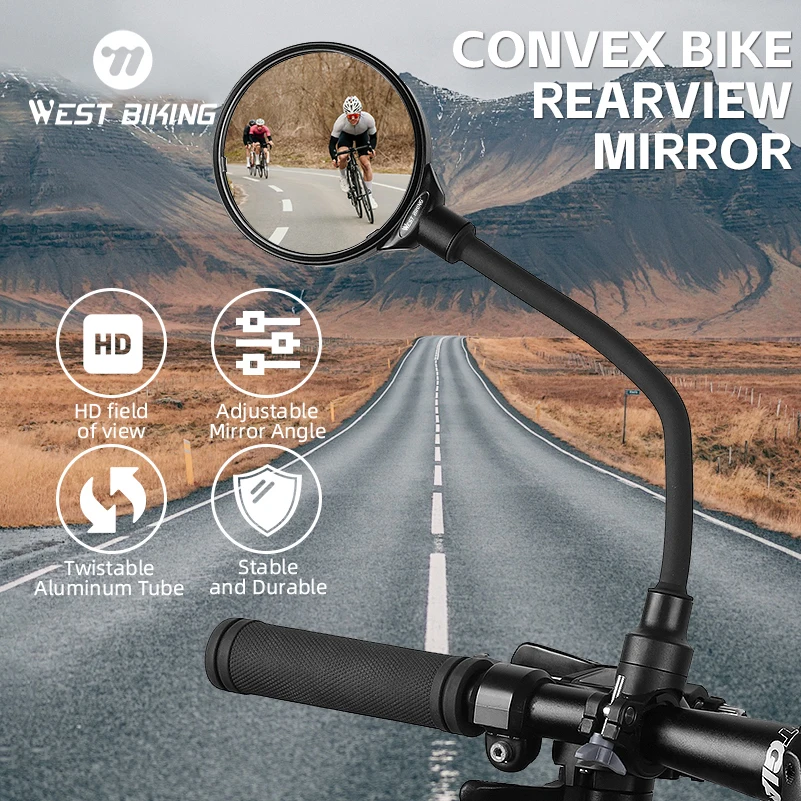 WEST-BIKING-Bike-Rearview-Mirror-Extension-Bicycle-Handlebar-Rear-View ...