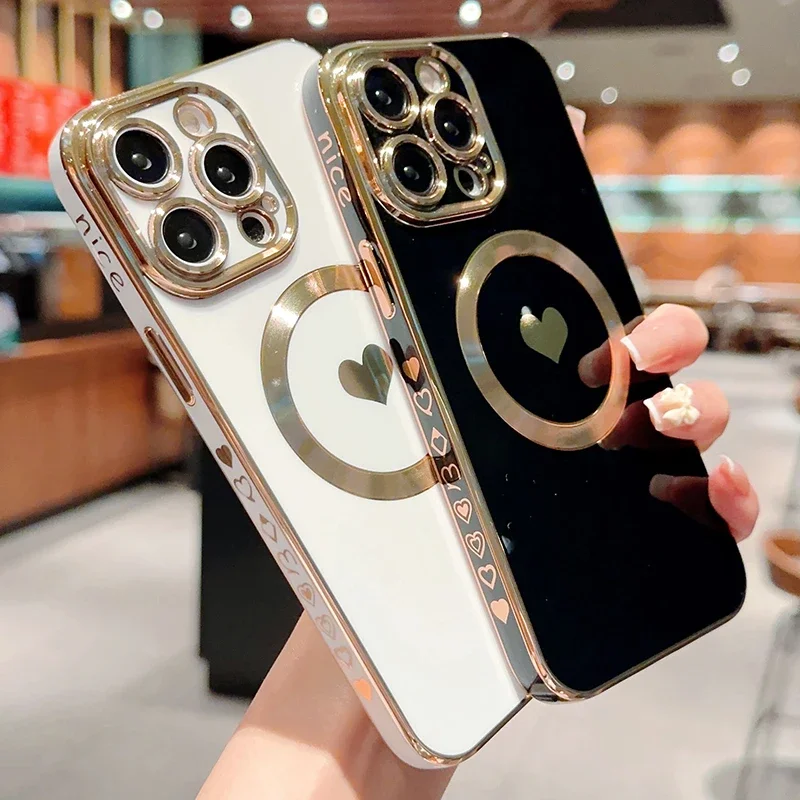 Luxury-Soft-Silicone-Wireless-Charging-For-Magsafe-Case-For-iPhone-11 ...