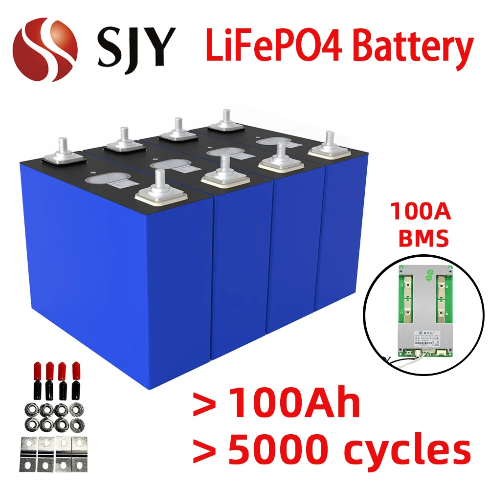 Grade-A-3-2V-105Ah-LiFePO4-Battery-100-Full-Capacity-Rechargeable ...