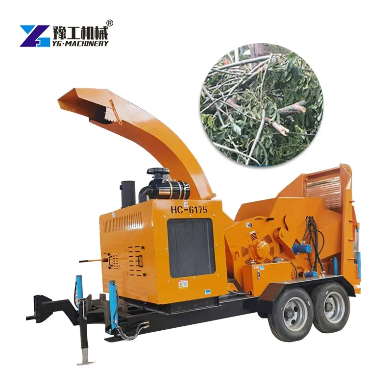 32Hp-55-HP-Mobile-Diesel-Wood-Crusher-Machine-Wood-Shredder-Tree ...