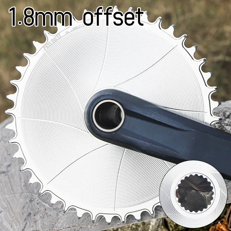 Direct Mount Aero Chainring Silver Mtb Crown 40 42 44 46 48 Teeth ...