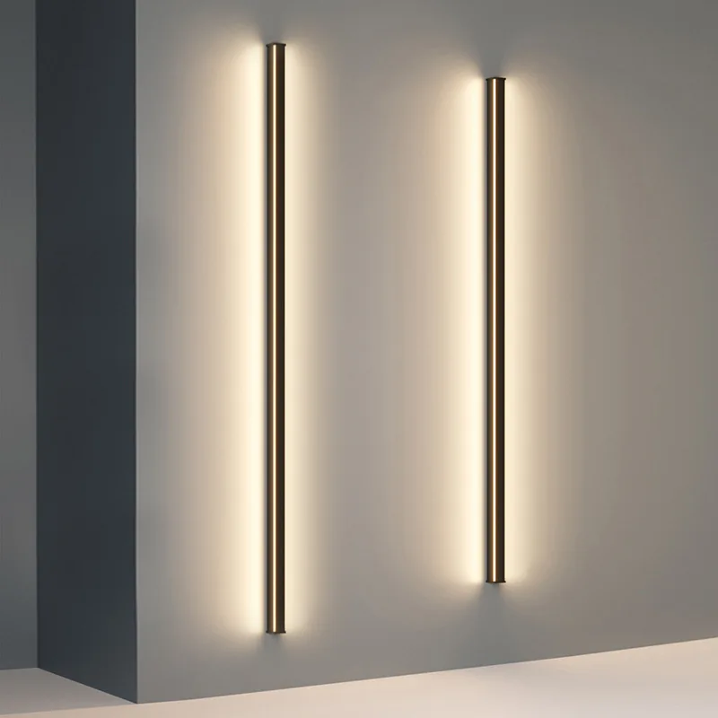 Line Extremely Long LED Wall Lamp 110V 220V 60~240CM Minimalist Sconce ...