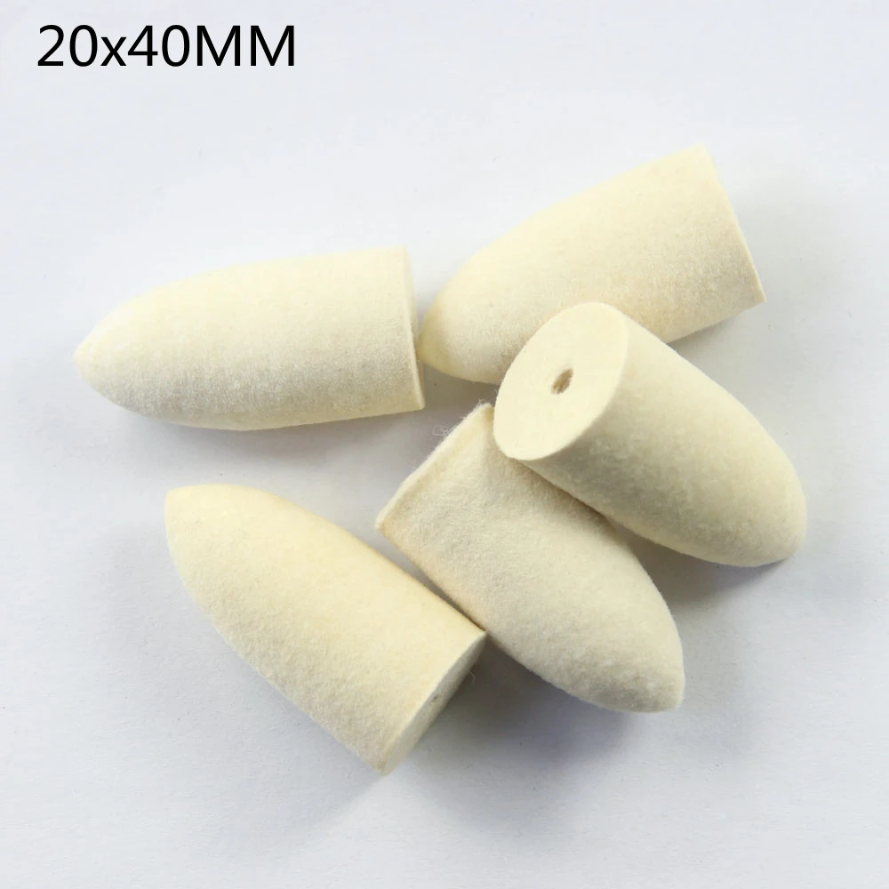 DTP-2P-20x40MM-Dental-Polisher-Wool-Felt-Polishing-Cone-Wheel-Grinding ...