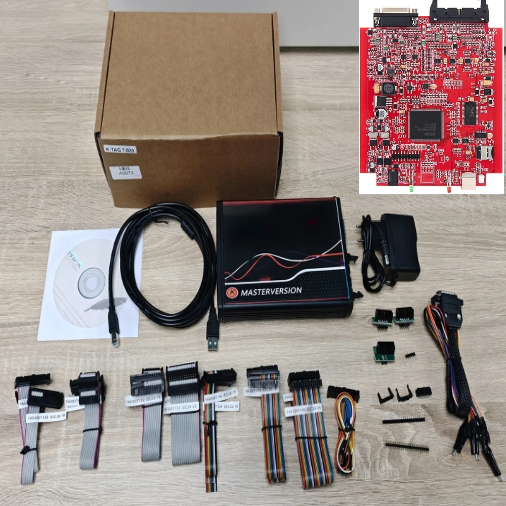 NEWBest Unlimited For KTAG 4LED V7.020 V2.25 Online Red PCB No Token ...
