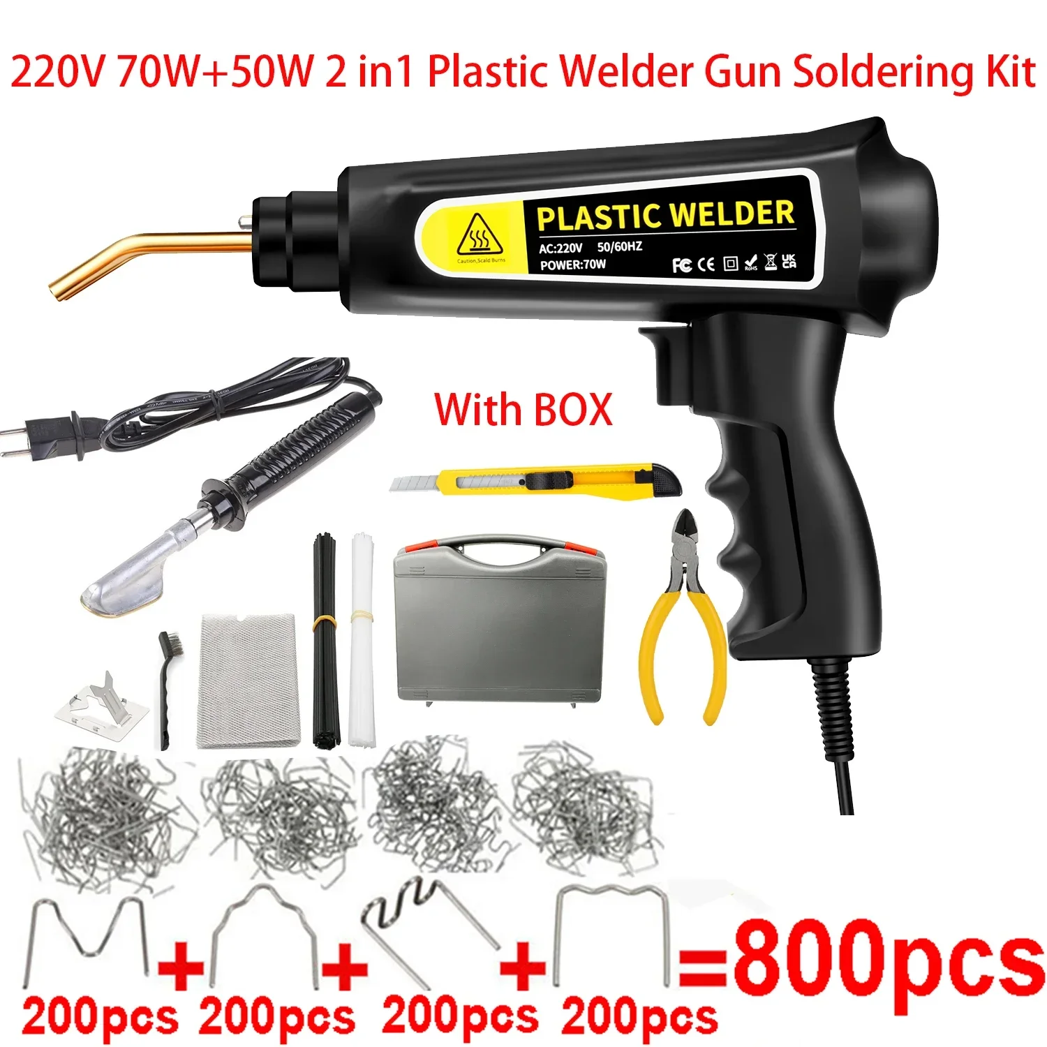 70W Plastic Welding Machine Car Bumper Repair Kit Plastic Welder ...