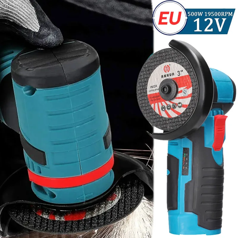 12V-Brushless-Angle-Grinder-19500Rpm-Mini-Electric-Rechargeable-Angle ...