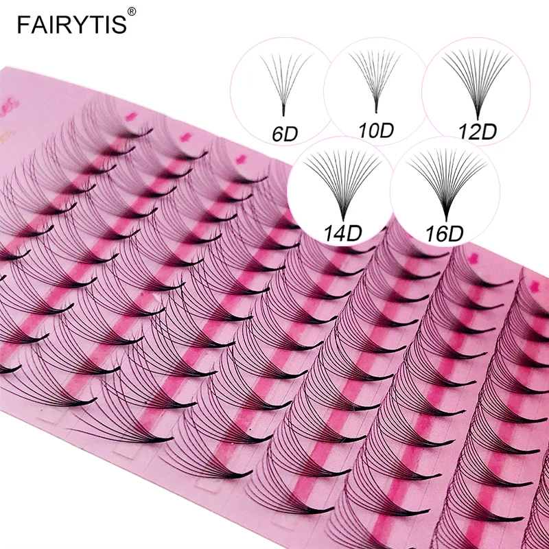 Premade Volume Fans Eyelash Extensions Natural Soft Faux Mink Eyelashes ...