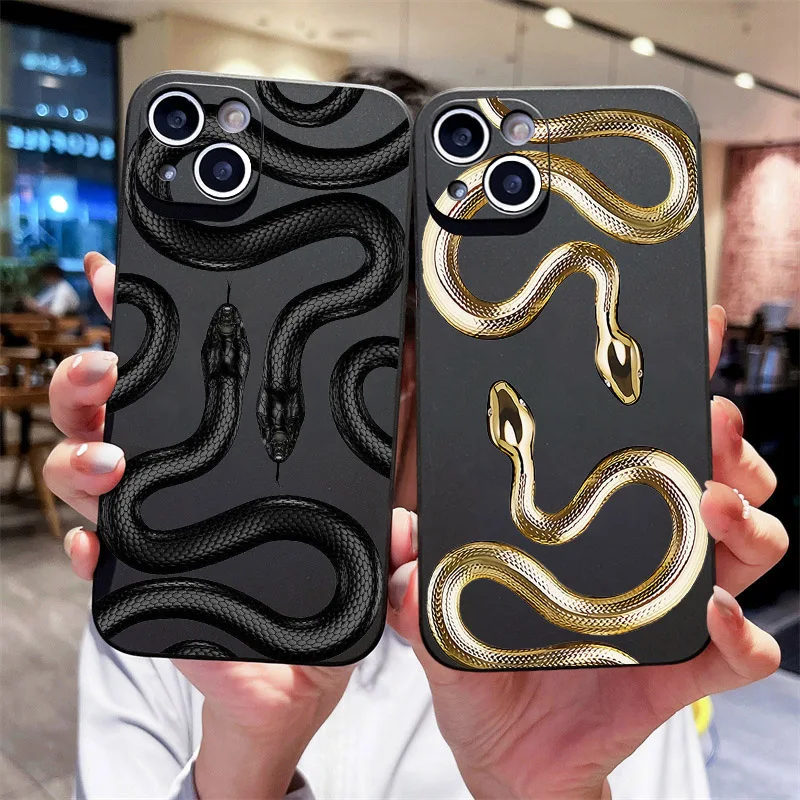 Luxury-Black-Gold-Snake-Phone-Case-for-Iphone-12-Pro-Max-Iphone-13-Pro ...