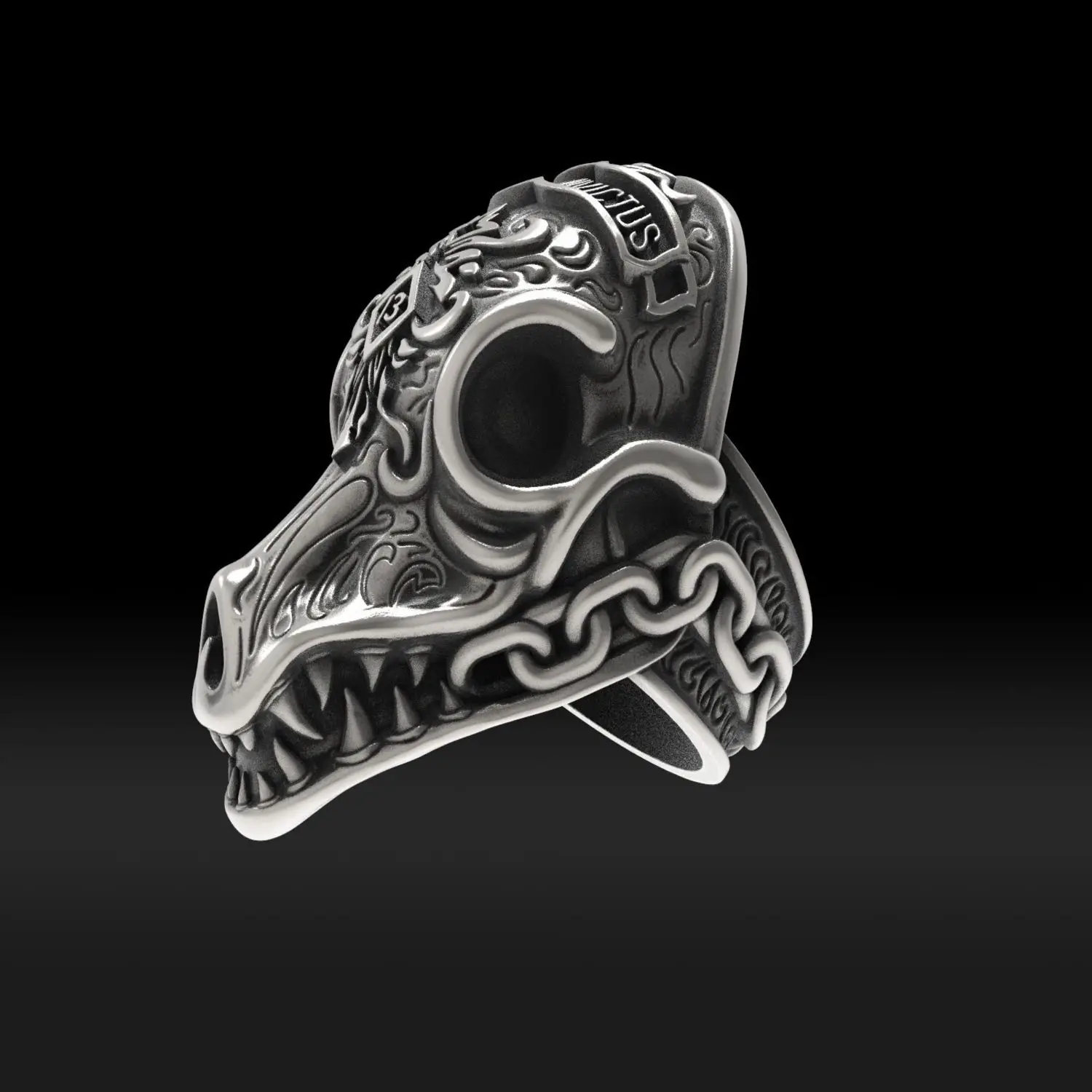 The Middle Ancient Times Style Silver Color Mysterious Ethnic Totem ...
