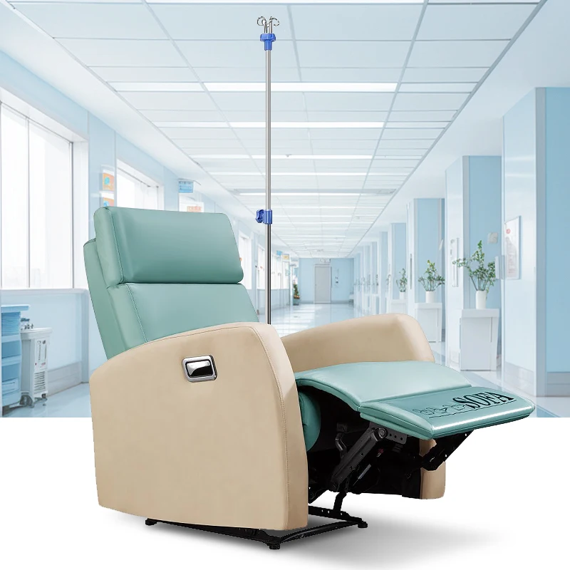 Hospital furniture Electric manual reclining infusion sofa chair ...