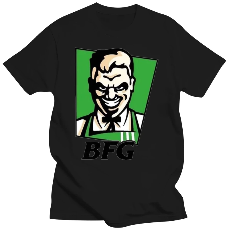 Bfg-Retro-Doomguy-Chicken-Fried-Funny-Logo-Black-T-Shirt-S-6Xl ...