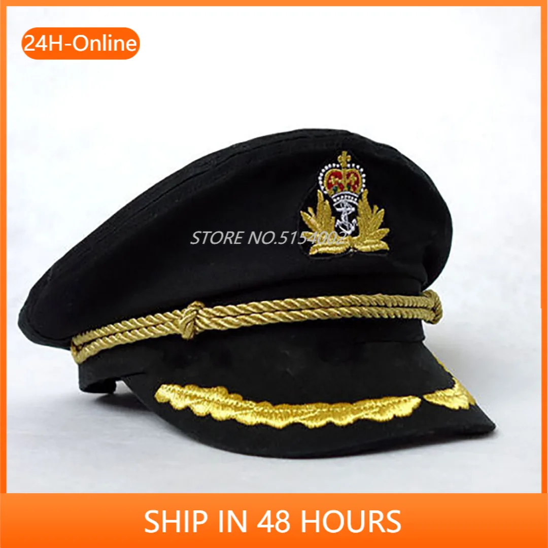 Men-Hats-Sailor-Captain-Hat-Black-White-Uniforms-Costume-Party-Cosplay ...