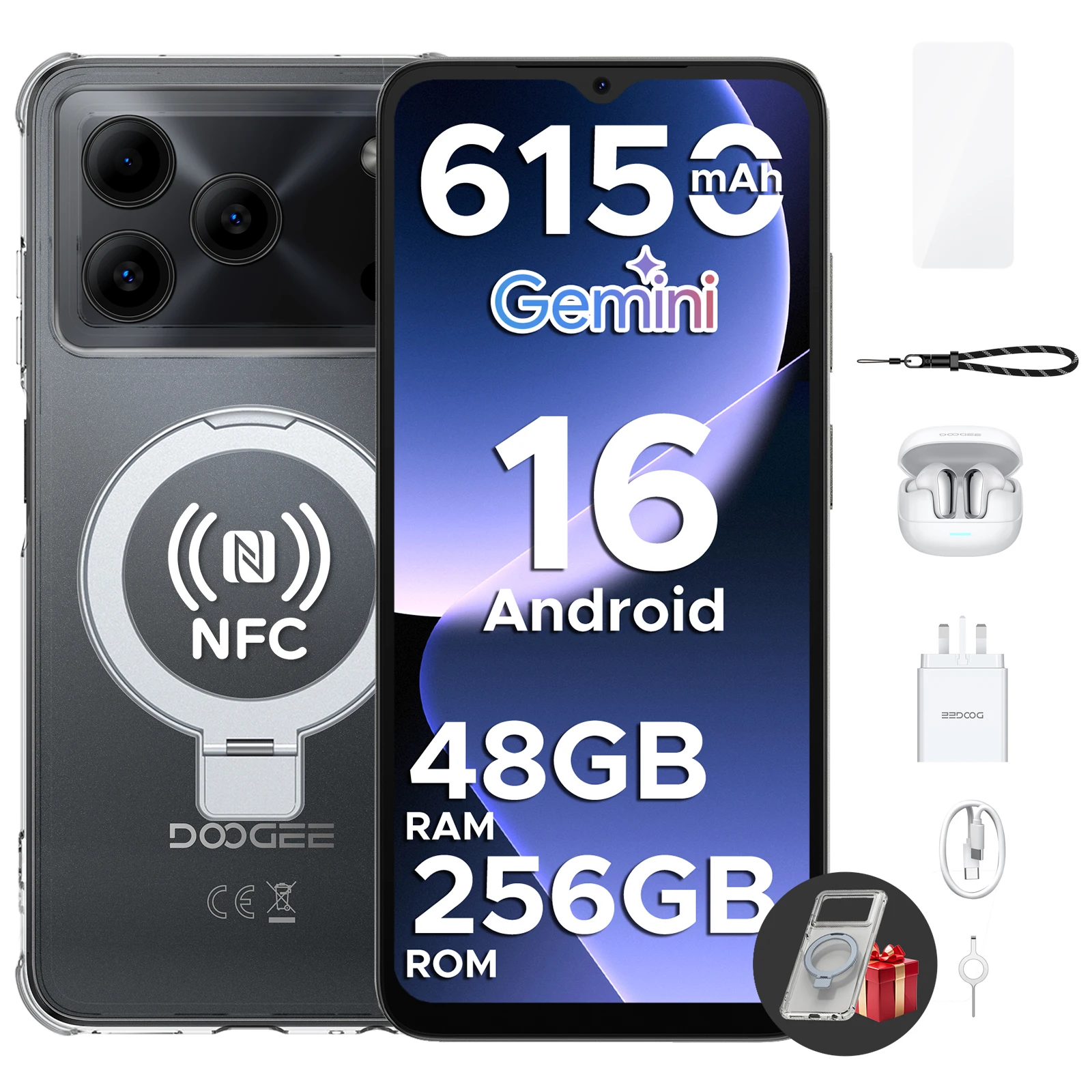 DOOGEE Note56 Plus VIP Smartphone 6150mAh Battery 6.56'' 90Hz Display ...