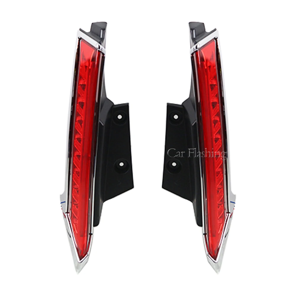 1 Pair LED DRL Rear Bumper tail light fog lamp Brake Lights Signal lamp ...