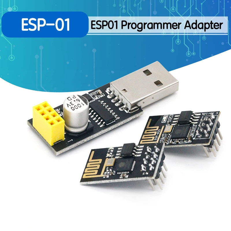 ESP01 Programmer Adapter UART GPIO0 ESP 01 Adaptaterr ESP8266 CH340G ...