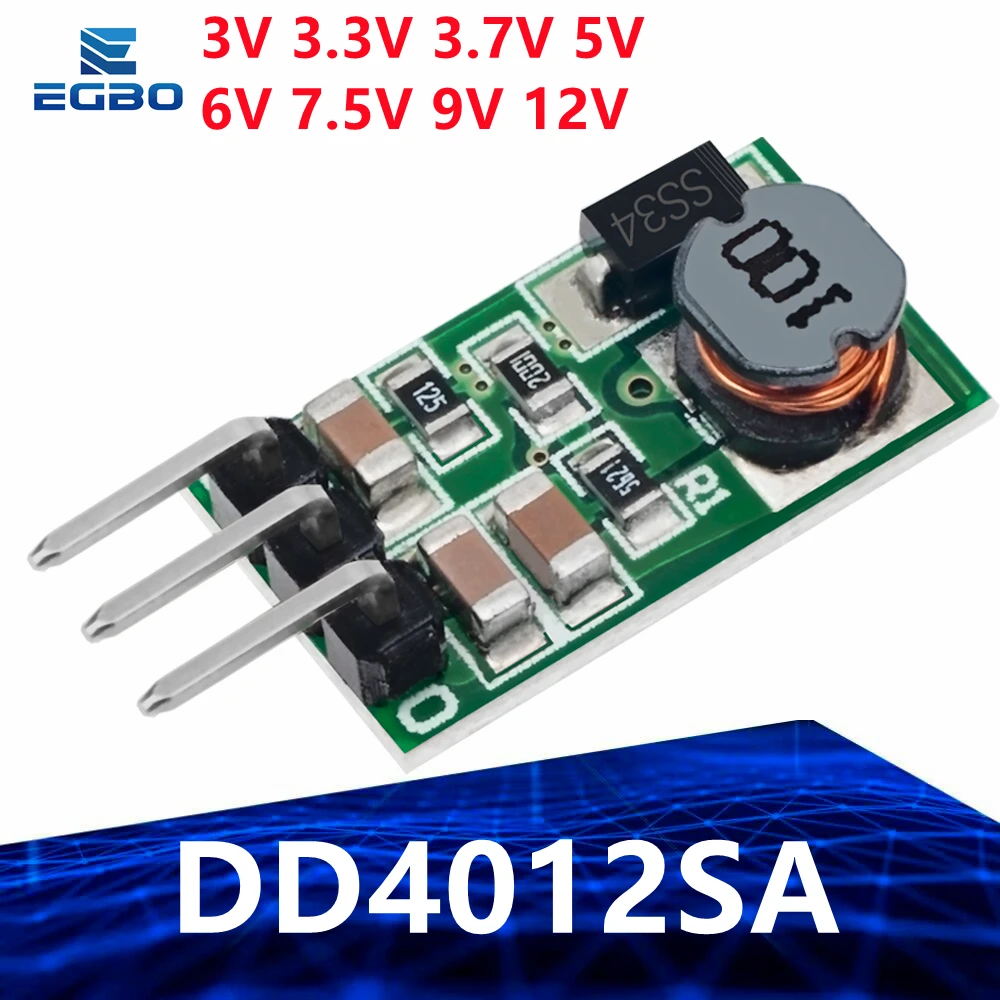 EGBO DD4012SA 1A DC 5-40V to 3V 3.3V 3.7V 5V 6V 7.5V 9V 12V Regulator ...