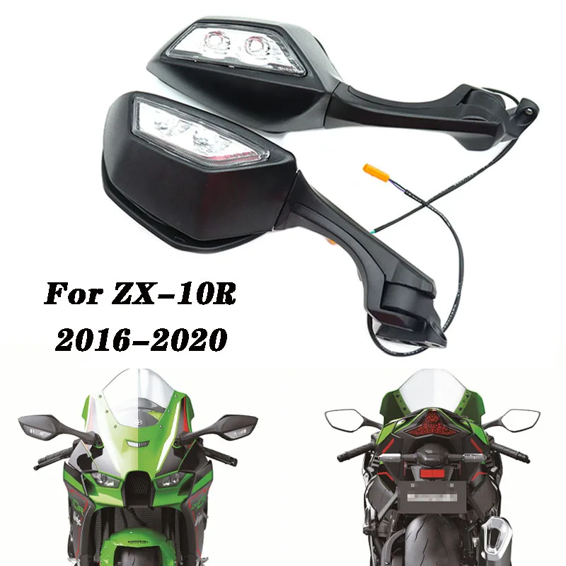 Motorcycle-LED-Turn-Signal-Rearview-Mirror-For-Kawasaki-Ninja-ZX10R-ZX ...