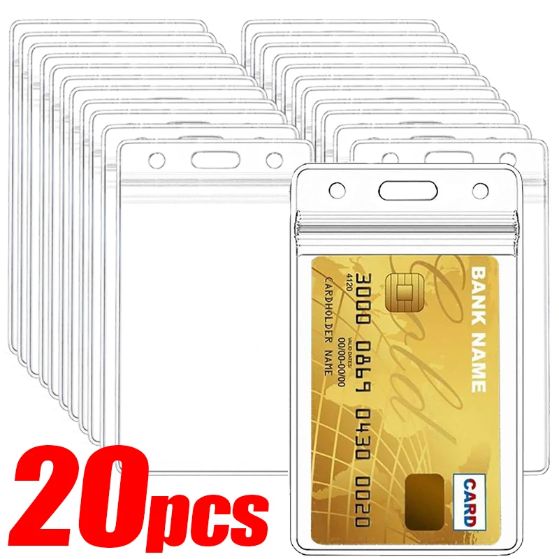 1-20pcs-PVC-Card-Holder-Transparent-Waterproof-Cards-Protector-ID-Card ...