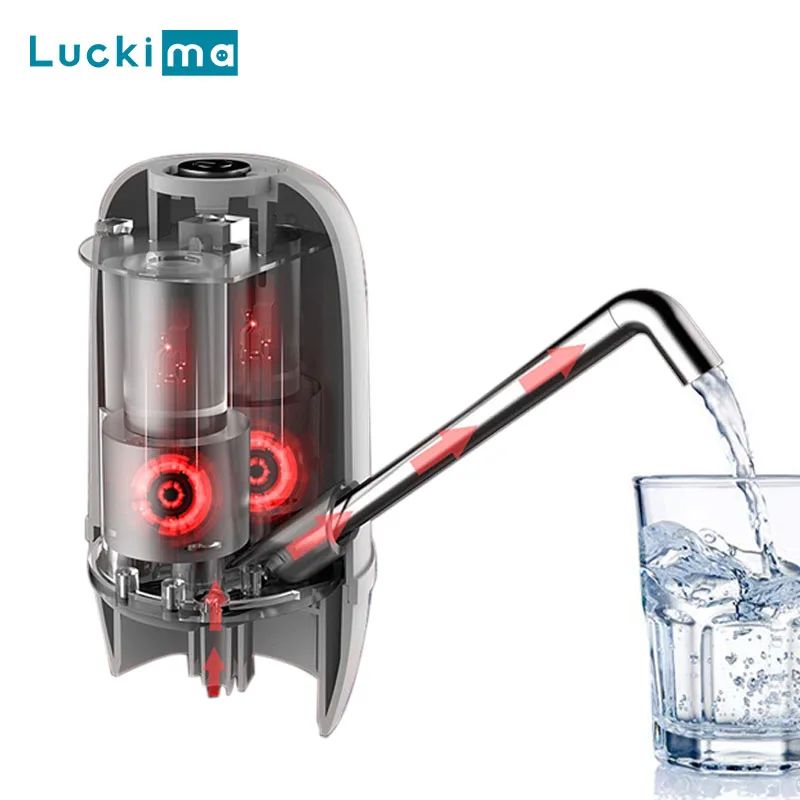 Double Pumps Powerful Automatic Water Dispenser Portable Water Gallon ...