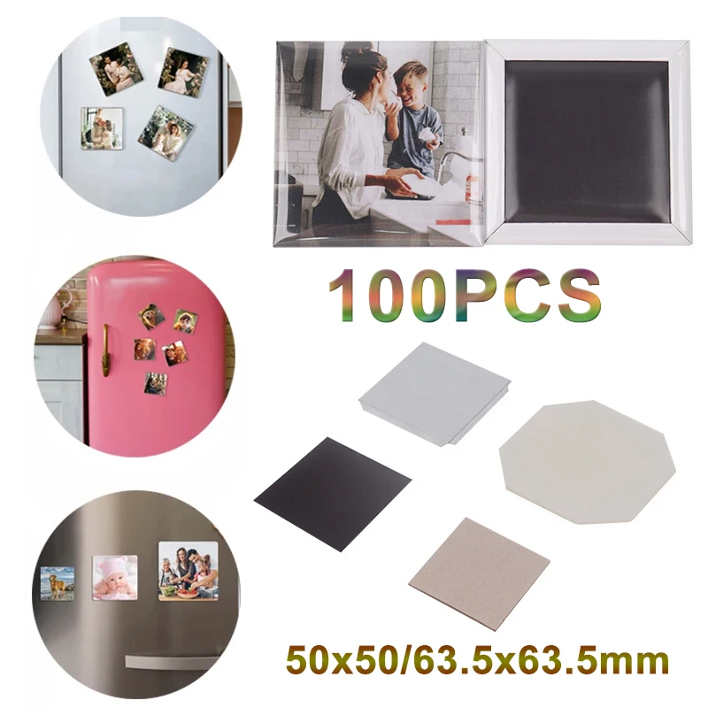 100-PCS-Magnet-Parts-Square-Refrigerator-Badge-50x50mm-63-5x63-5mm ...