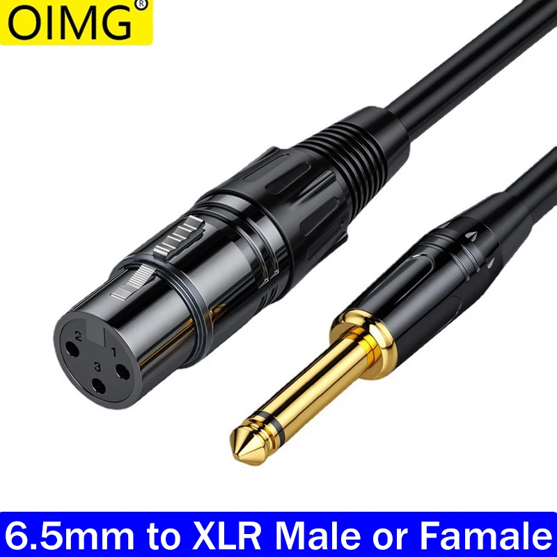 6-5mm-to-XLR-FeMale-or-Male-Cable-For-Professional-Recording-Extension ...