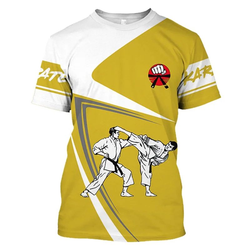 3D-Karate-Printed-T-Shirt-Muay-Thai-Taekwando-Graphic-T-shirts-For-Men ...