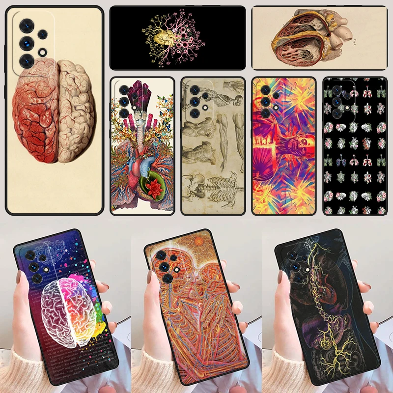 Medical Human Anatomy phone case For Samsung Galaxy A42 A31 A40 A51 A71 ...